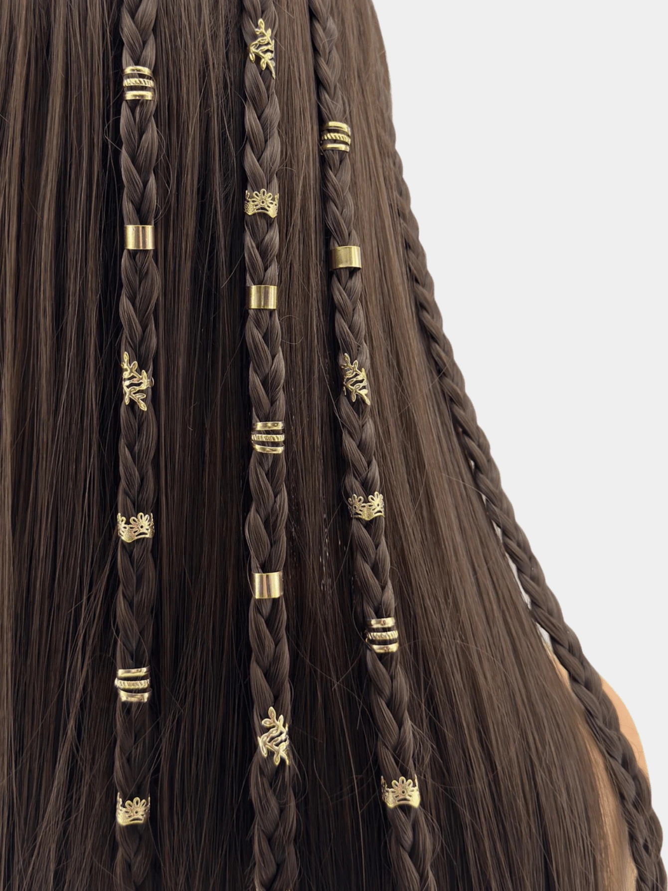 40PCS Alloy Hair Accessories Loc Hair Jewelry For Braids Multi Style Hair Cuffs Adjustable Braid ...