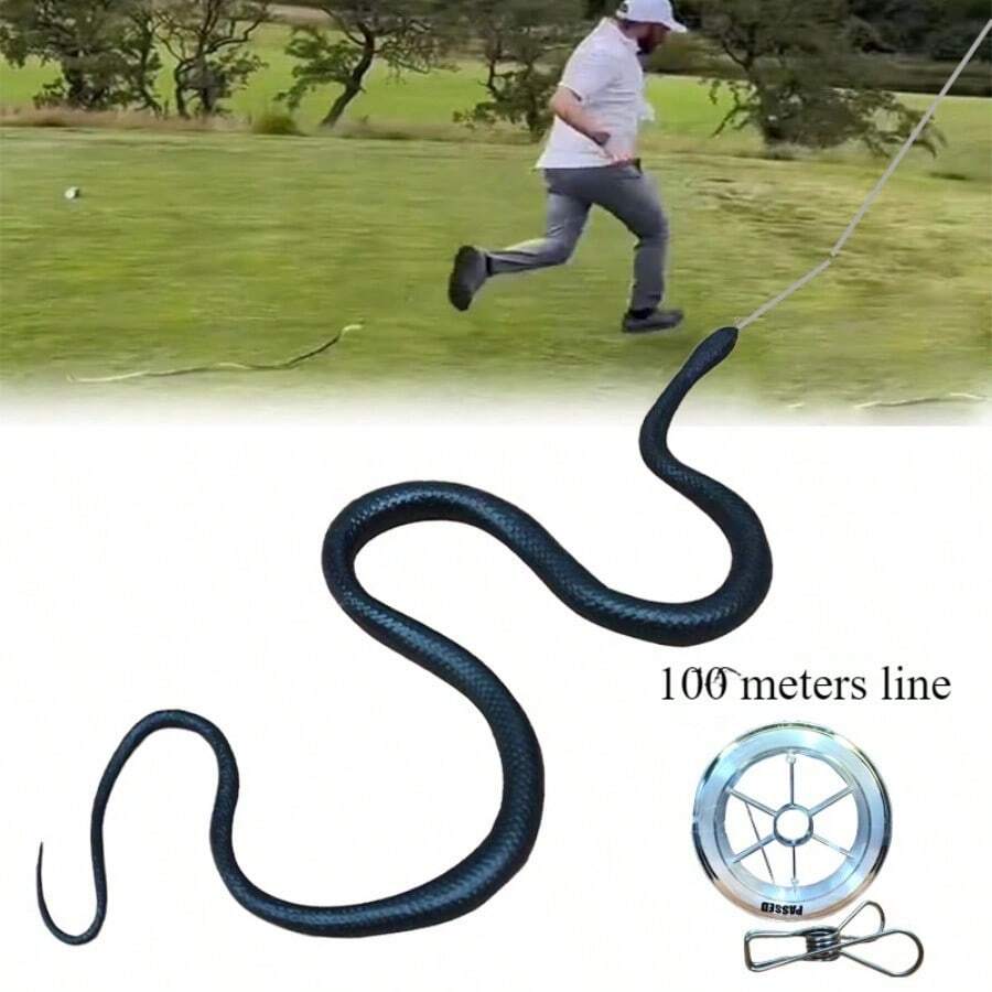 Snake Prank With String Clip, Realistic Fake Snake Gag Scare Prop for ...