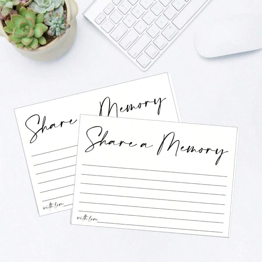 50 Pcs Share A Memory Cards And Place Cards Seating Place Cards For ...