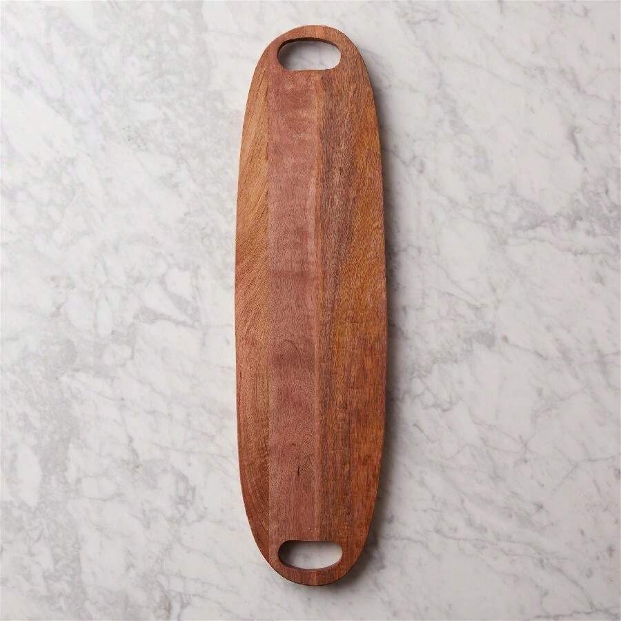 Modern Oval Shape Quality Solid Wood Charcuterie Board With Rustic ...