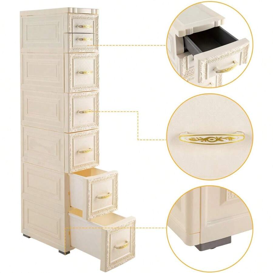 HOHOBLA LOYALHEARTDY-BTG 6 Tier Narrow Storage Cabinet, Vertical ...