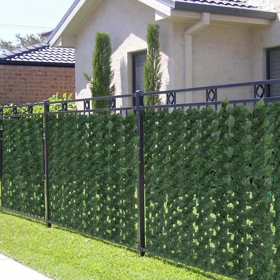 Artificial Hedges Fence, Fake Green Leaves, Plastic Green Plants ...