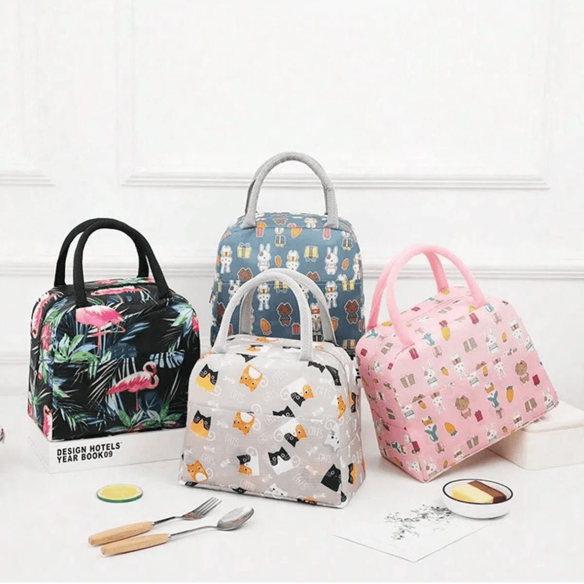 1pc Insulated Lunch Bag, Portable Cartoon Aluminum Foil Thermal Lunch ...