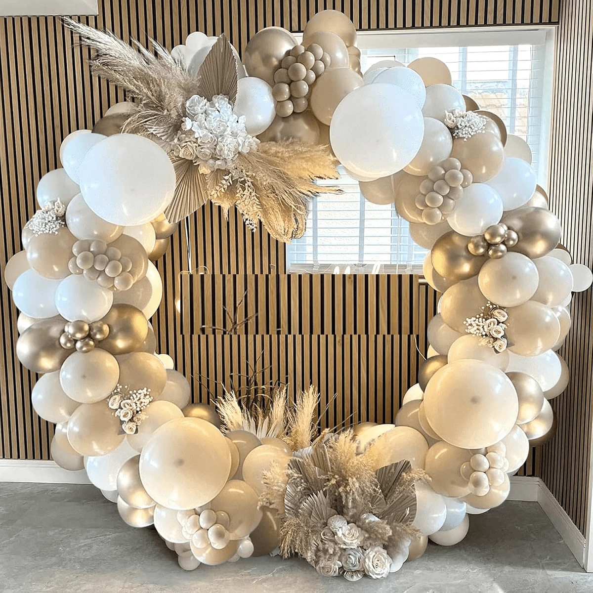 Balloon Garland Beige, Balloon Garland With Beige Balloon Arch Sand ...
