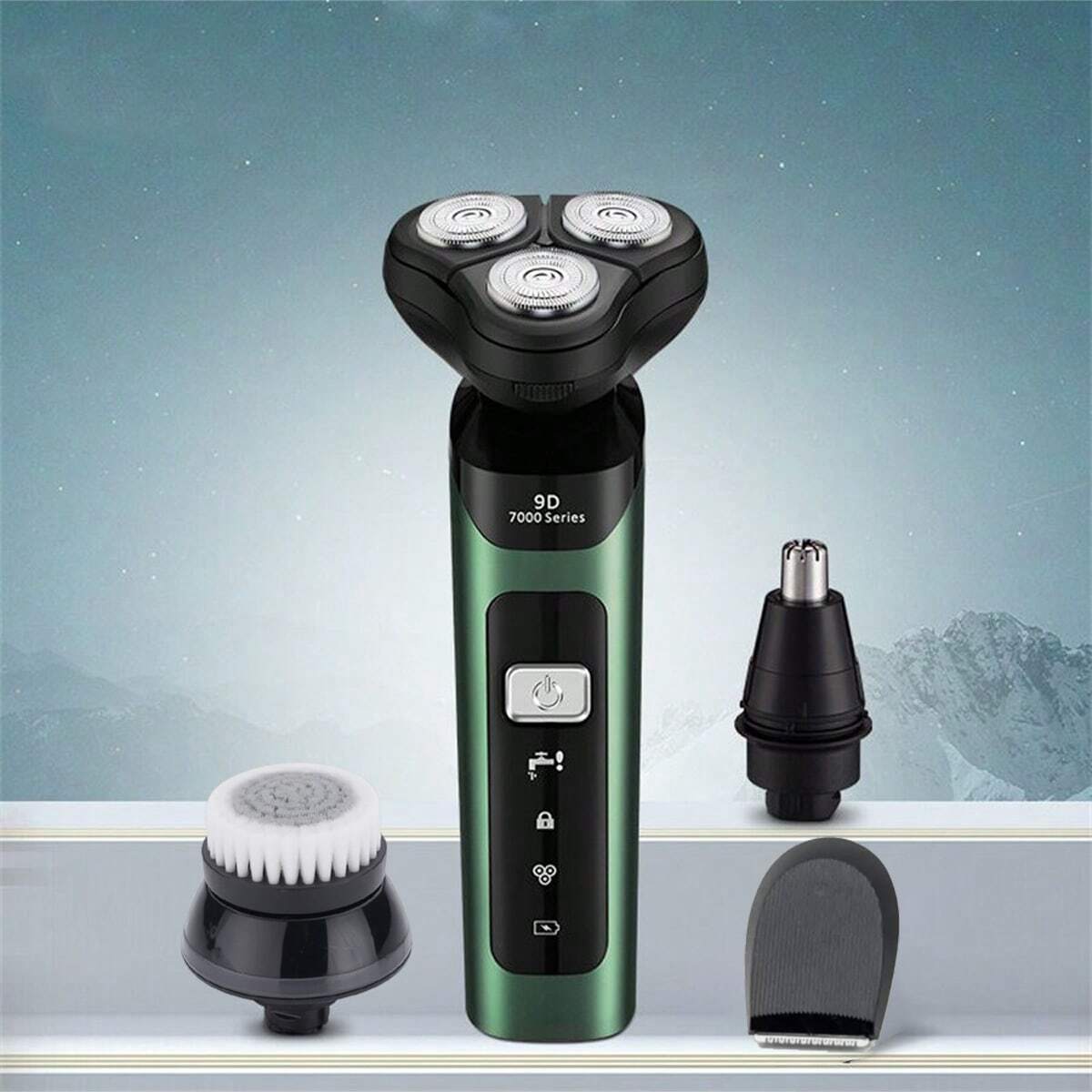 Professional Men's Rotary Shaver Cordless Waterproof Rechargeable ...