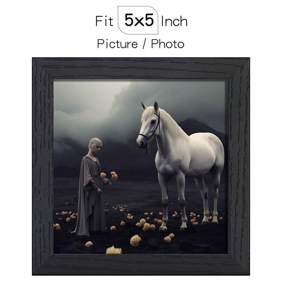 9 Pcs 5x5 Square Picture Frames, Gallery Wall Frame Set In Black, 5 X 5 ...