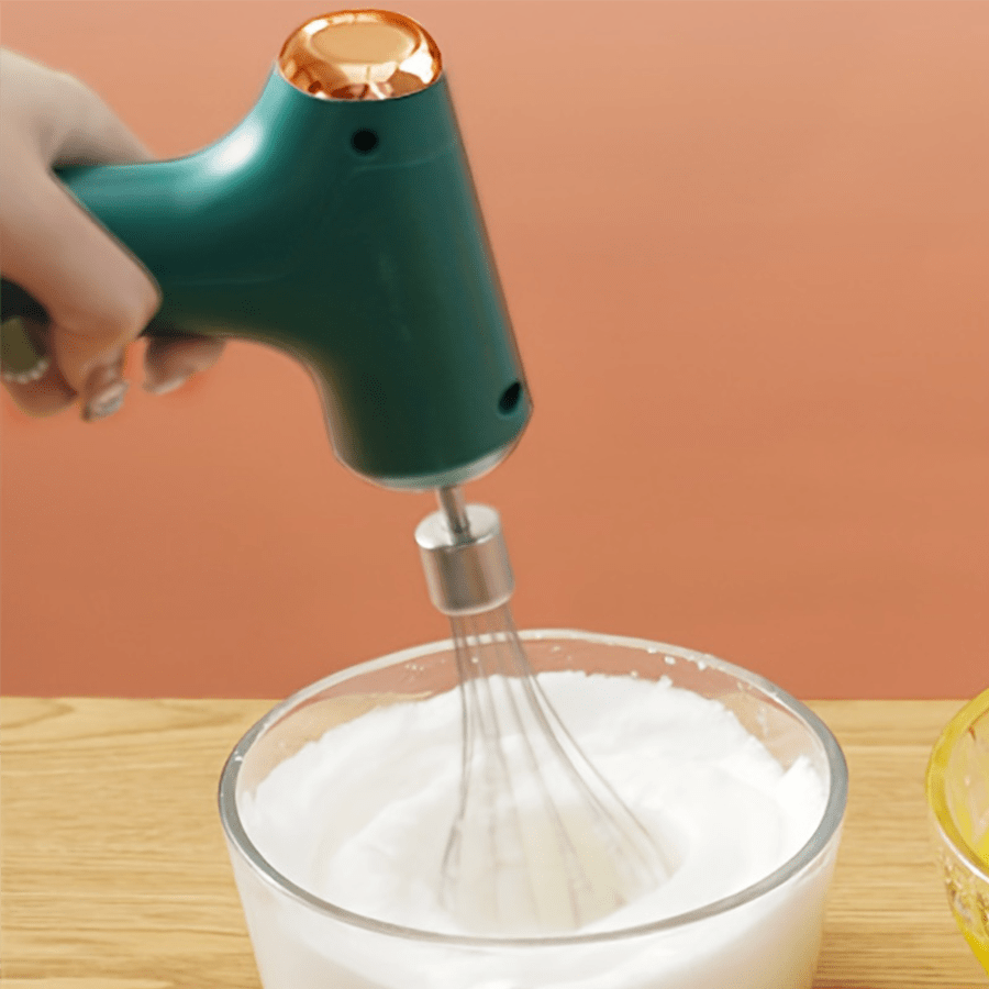 Wireless Handheld Electric Milk Frother Mixer, Egg Beater, Home Baking ...