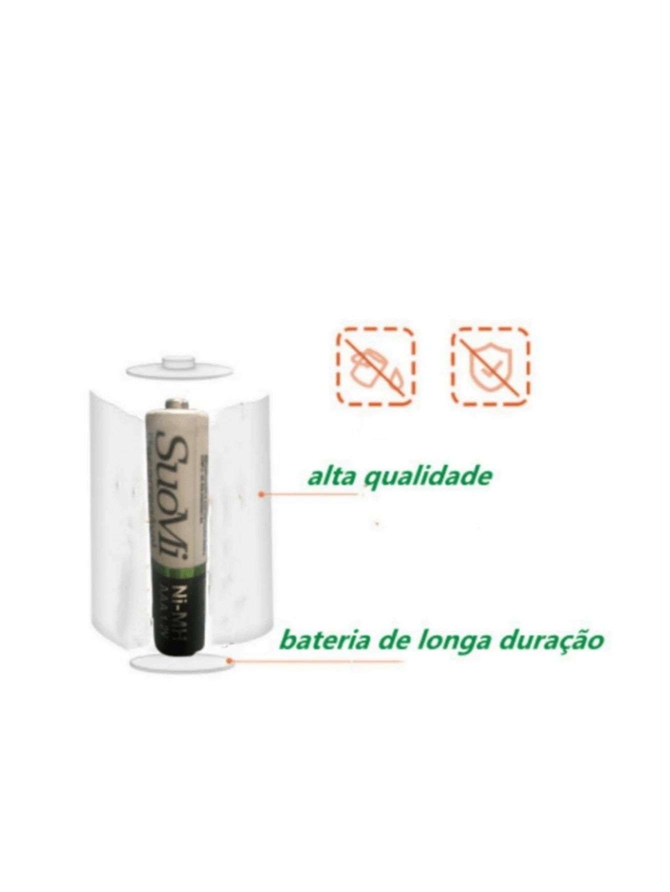 8 Pieces High Capacity Rechargeable And Reusable AAA Stick Batteries ...