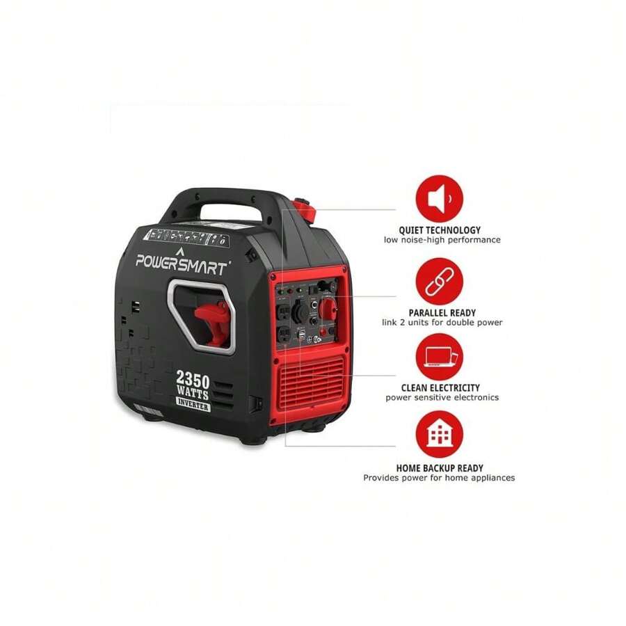 2350-Watt Portable Inverter Generator, Parallel Capability, CARB ...