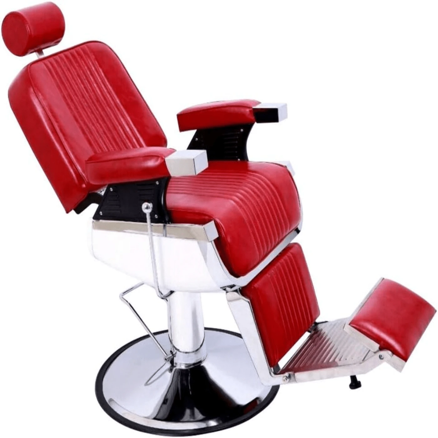 Barber Chair With Headrest & Supports Up To 500lbs & 360 Degrees ...