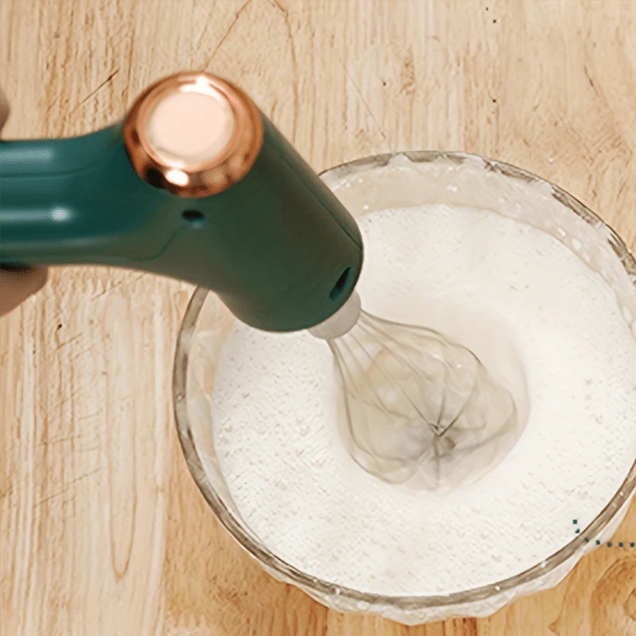 Wireless Handheld Electric Milk Frother Mixer, Egg Beater, Home Baking ...