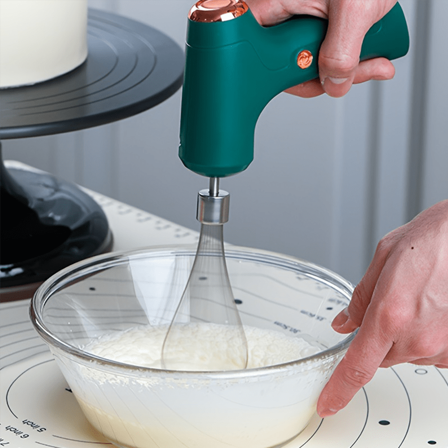 Wireless Handheld Electric Milk Frother Mixer, Egg Beater, Home Baking ...