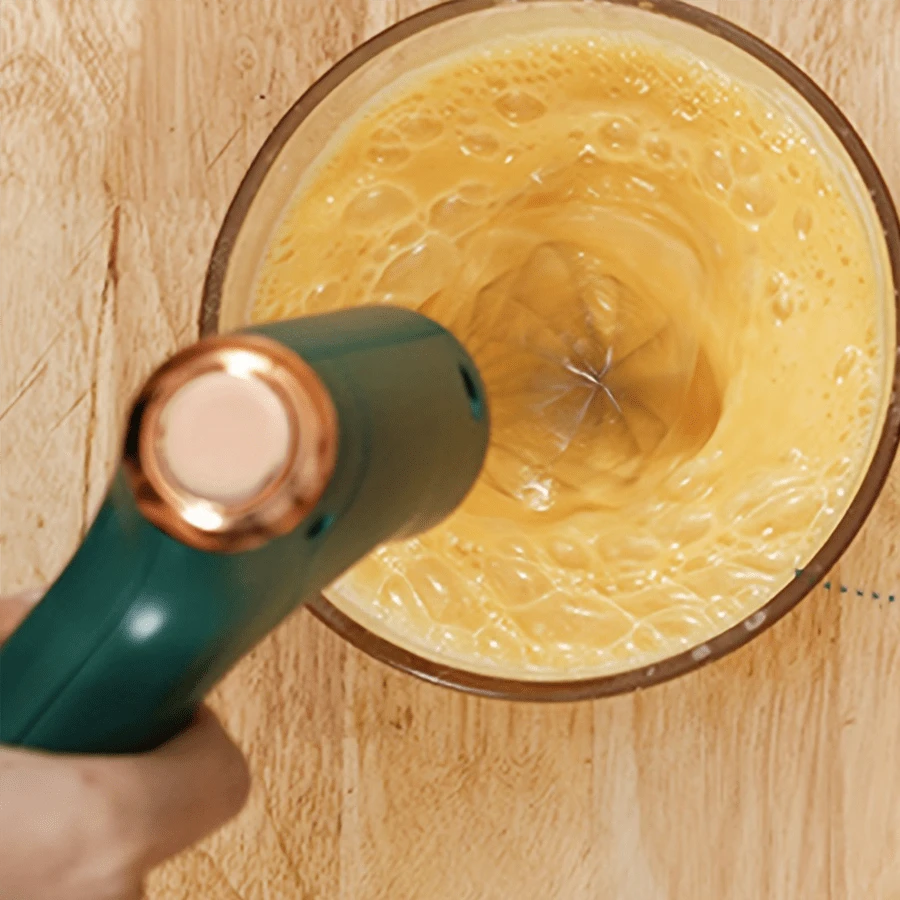 Wireless Handheld Electric Milk Frother Mixer, Egg Beater, Home Baking ...