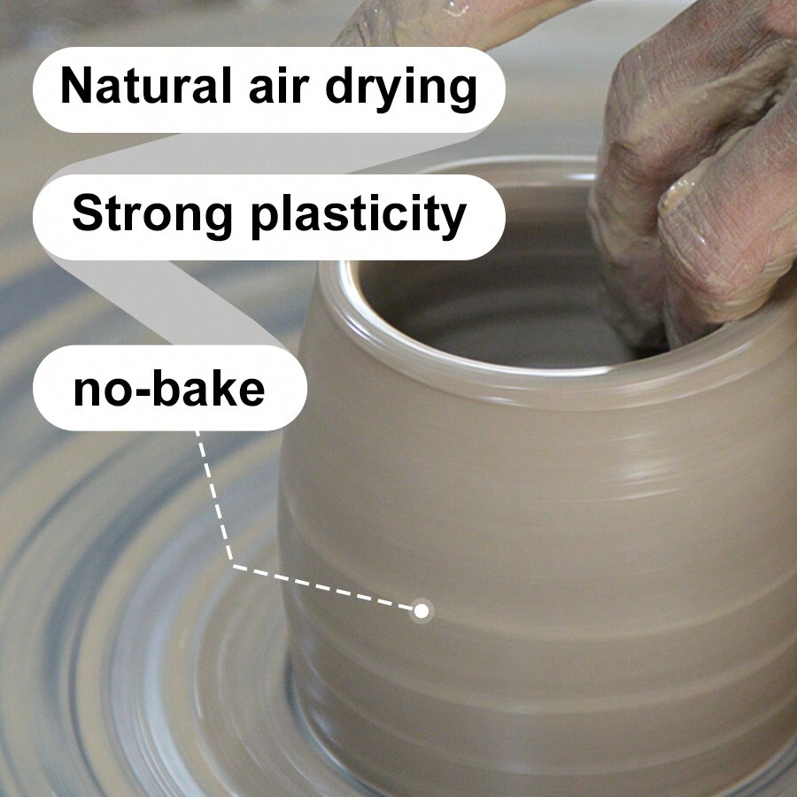 1000g Air-Dry Modeling Clay, Natural Sculpting Clay, Ideal For Arts ...