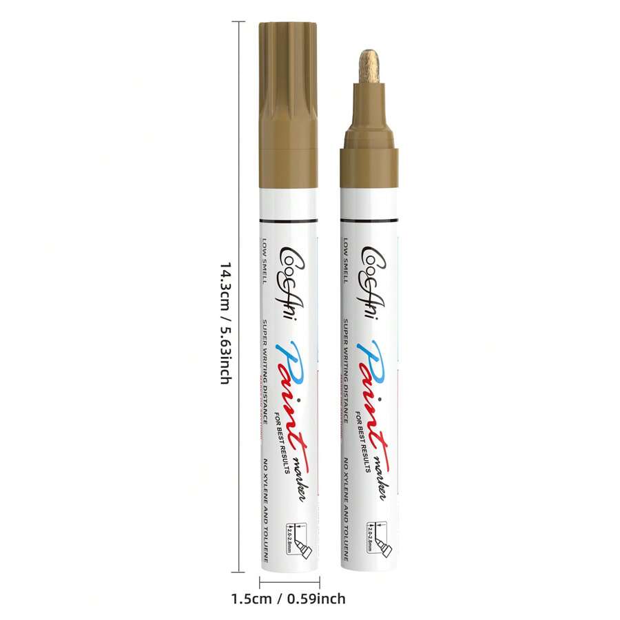 8 Colors Permanent Markers,Oild-Based Paint Pens For Metal, Rock ...