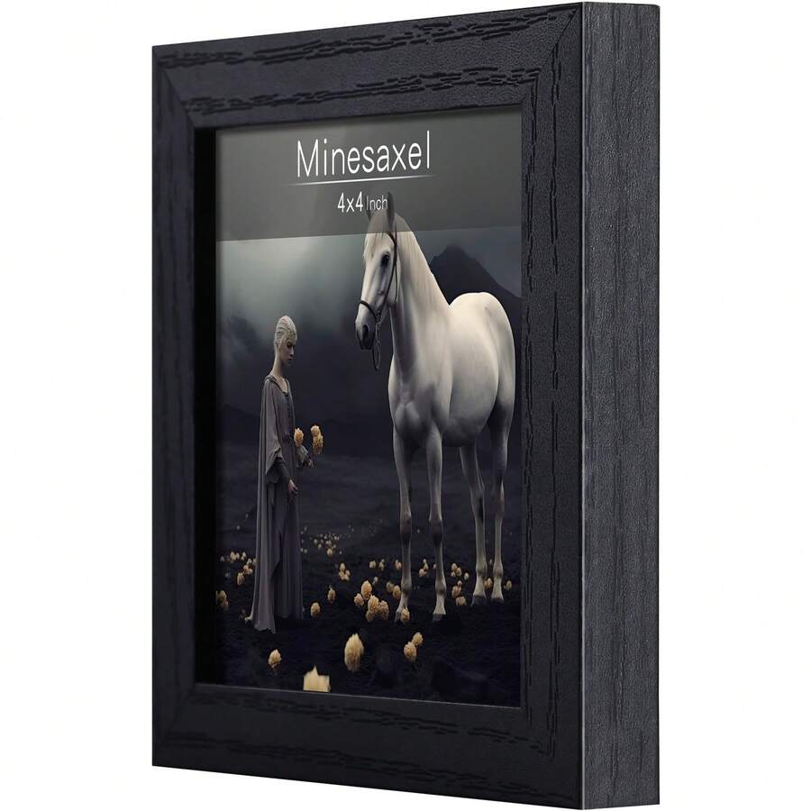 9 Pcs 4x4 Square Picture Frames, Gallery Wall Frame Set In Black, 4 X 4 ...