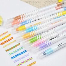 Random 1/3/12 Magic Colors Highlighter Pen Set Dual-Side Fluorescent ...