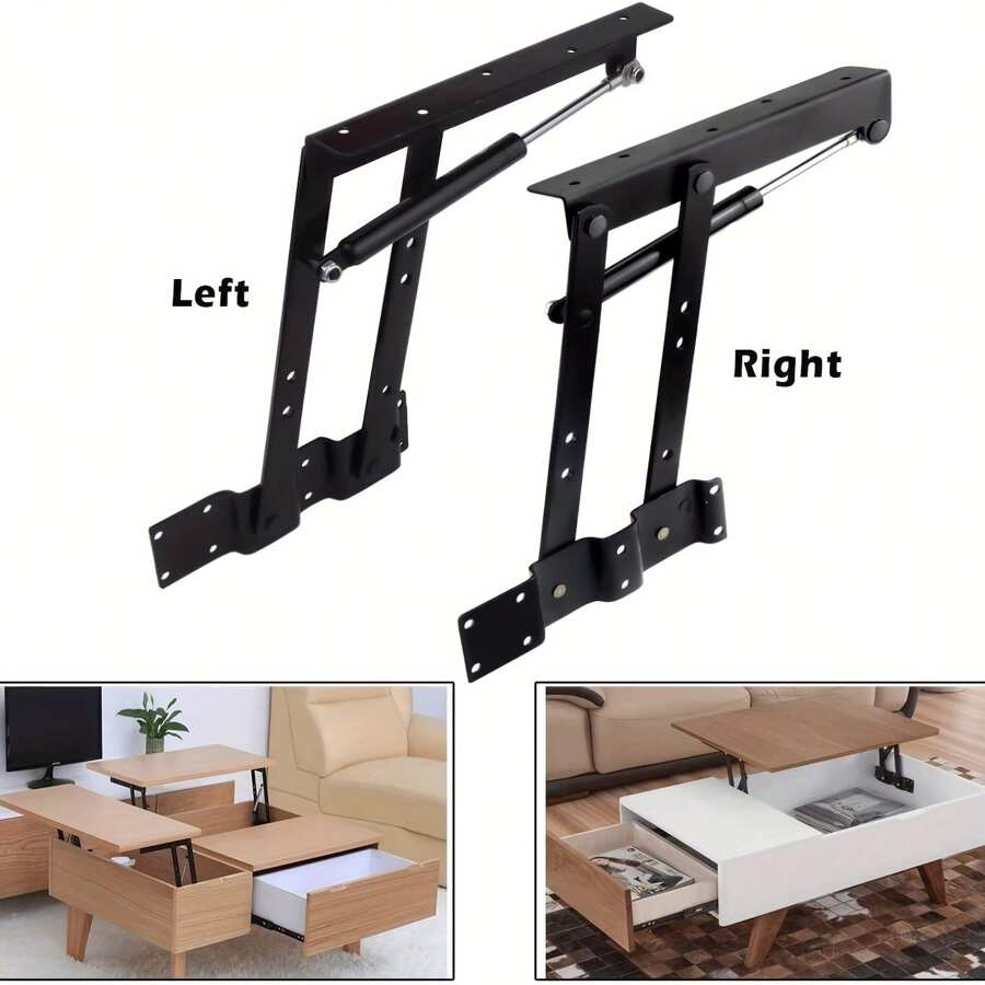 2X Lift Up Coffee Table, Practical Lift Top Hinges Mechanism Hardware ...