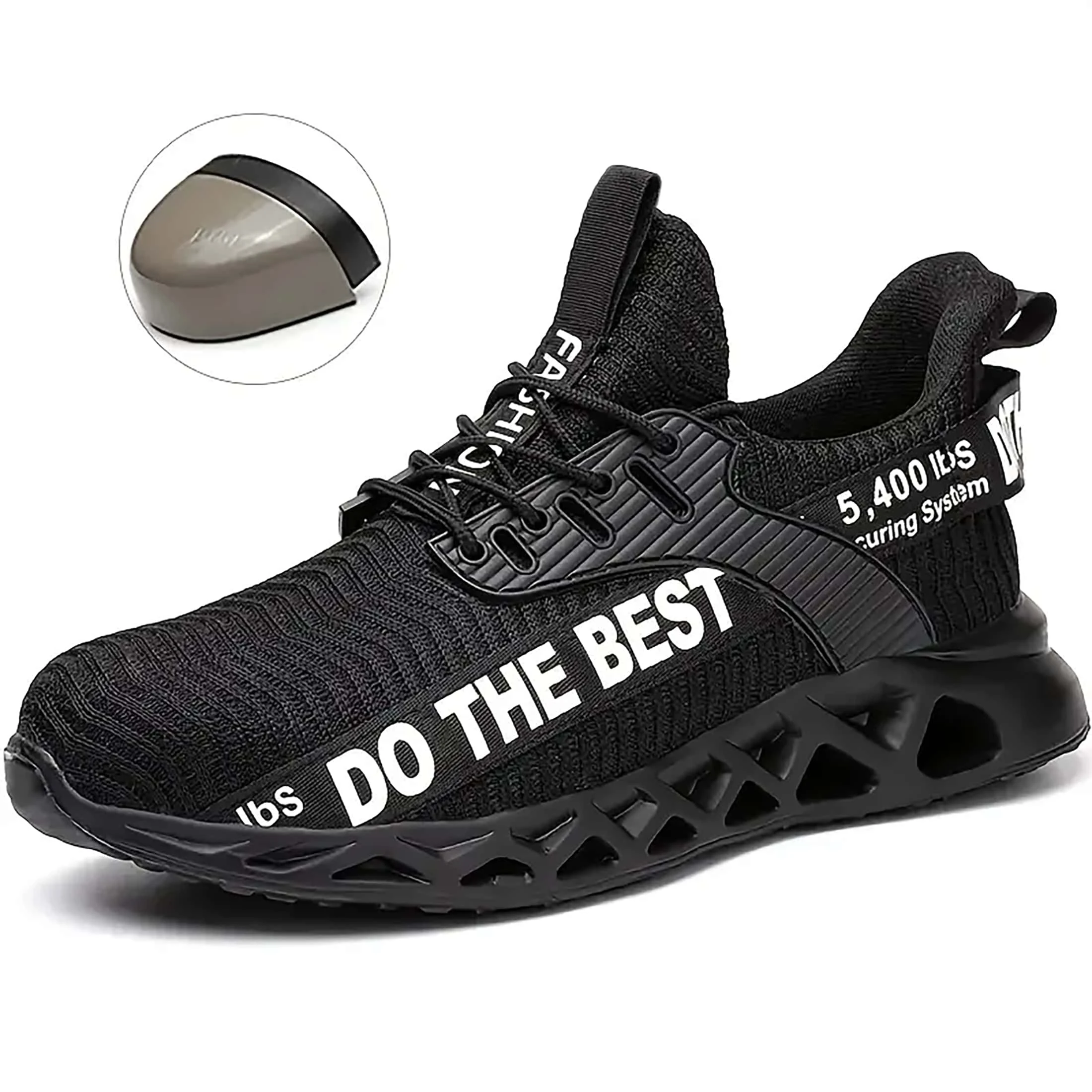 Sapatos de Segurança com Biqueira de Aço para Homens, Botas de Trabalho ...