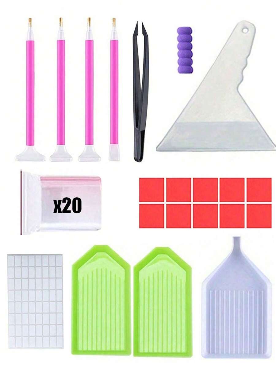 DIY Diamond Painting Tools And Accessories Kit Multi-Size Painting ...