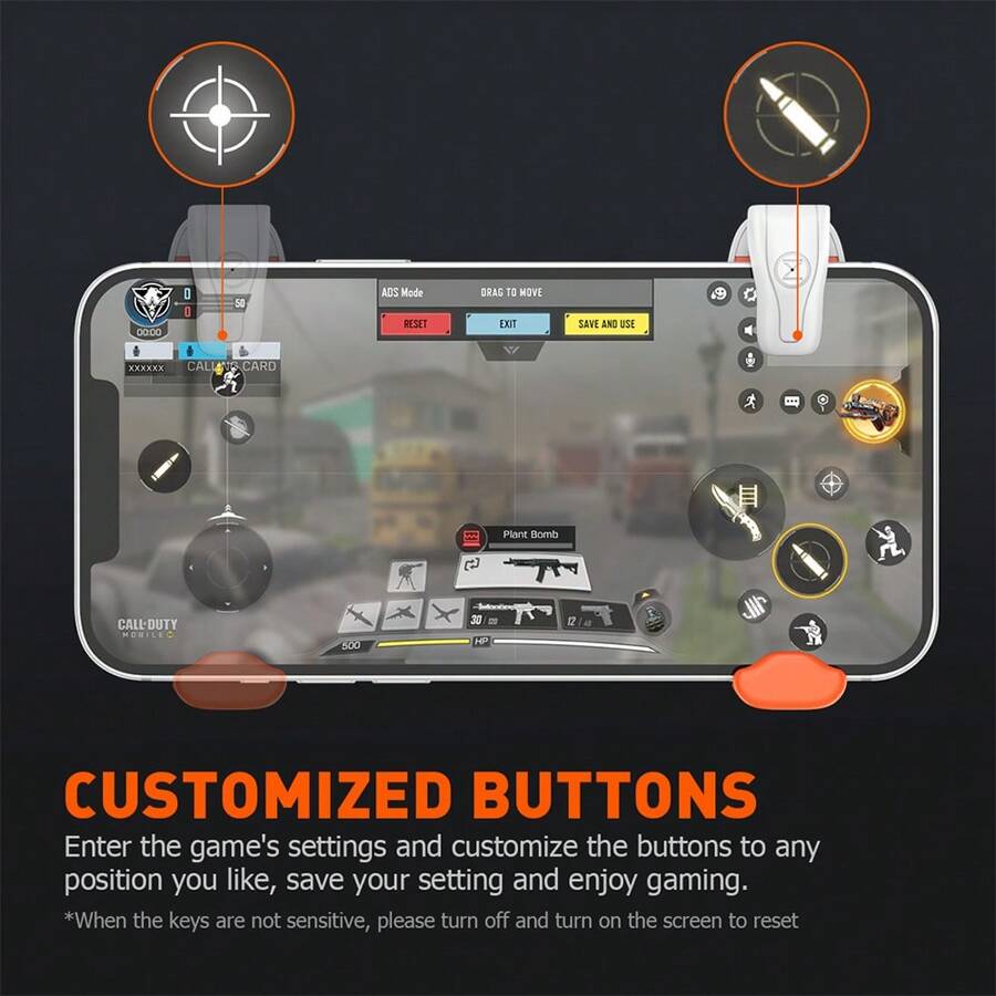 BIGBIG WON M1 Mobile Shooting Gaming Button Triggers Gamepad With ...