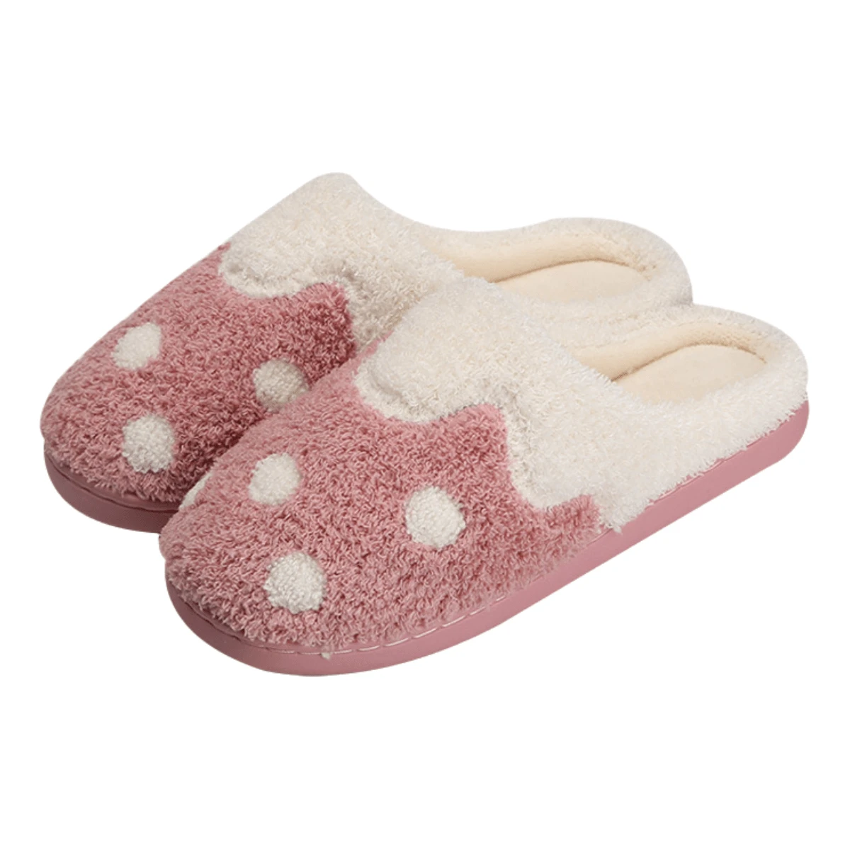 Women's Thick Fleece Warm Soft Slippers, All Season Indoor House Shoes ...