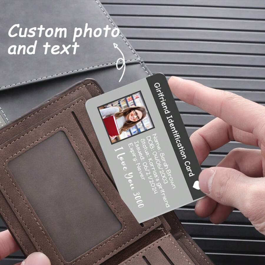 Custom Photo Aluminum Cards, Wallet-Sized Photo Cards, Perfect For ...