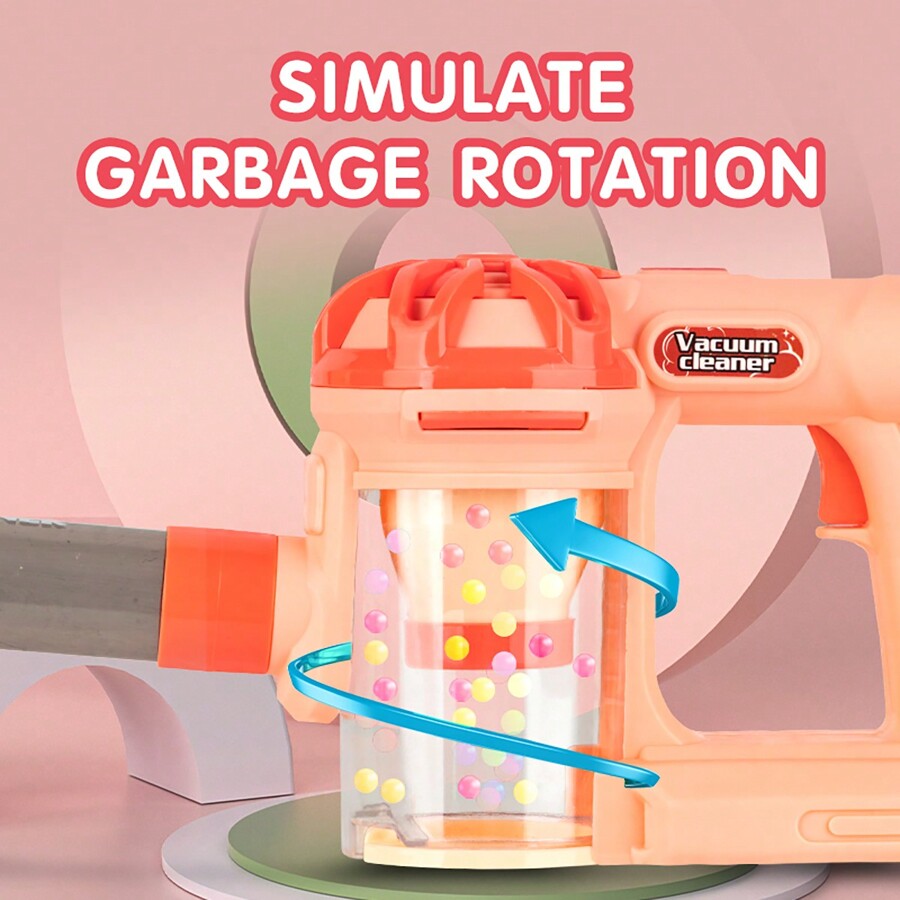 Kids Play Vacuum Cleaner Set, Realistic Suction Pretend Play ...