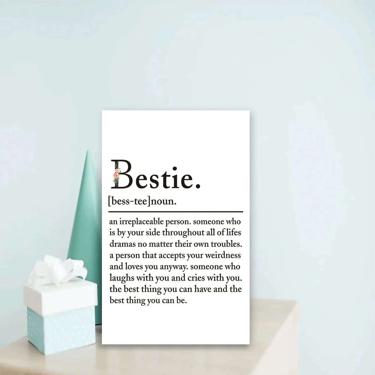 1 Pc Funny Birthday Card For Friends, Bestie Definition Card, BFF ...