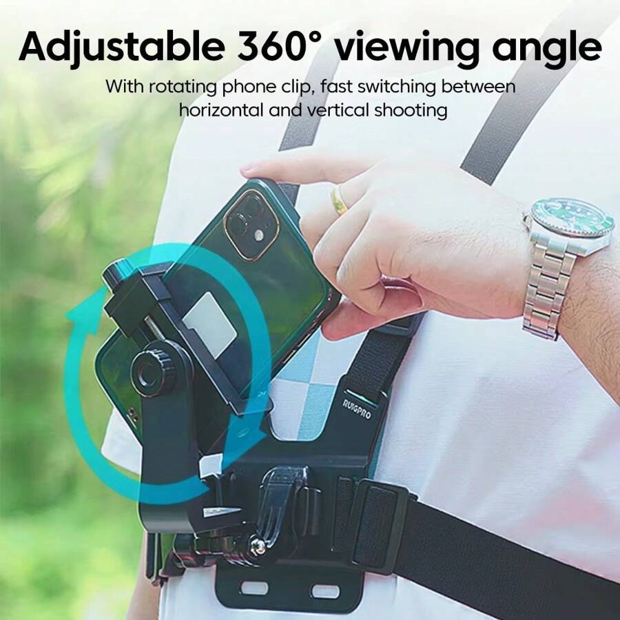 Chest Strap Mobile Phone Holder First-Person-View Camera Phone Stand ...