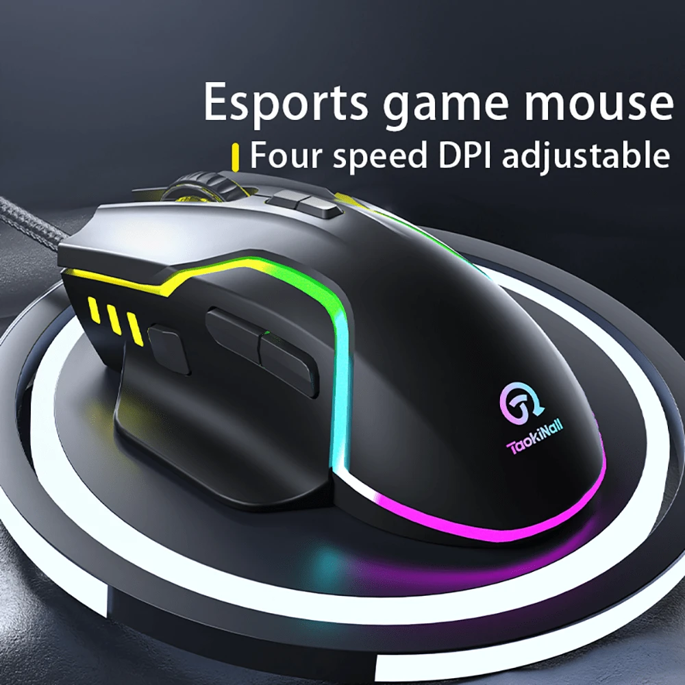 Wired Mouse Game Gaming Mechanical Macro Office Usb Desktop Laptop ...
