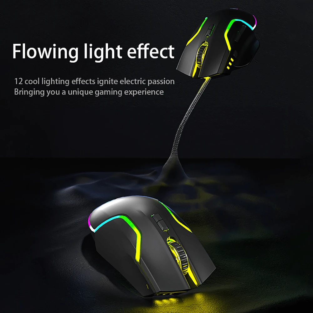 Wired Mouse Game Gaming Mechanical Macro Office Usb Desktop Laptop ...