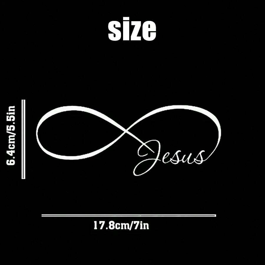 1PC Infinity Jesus Symbol Decal Add A Fun Touch To Your Car, Truck ...