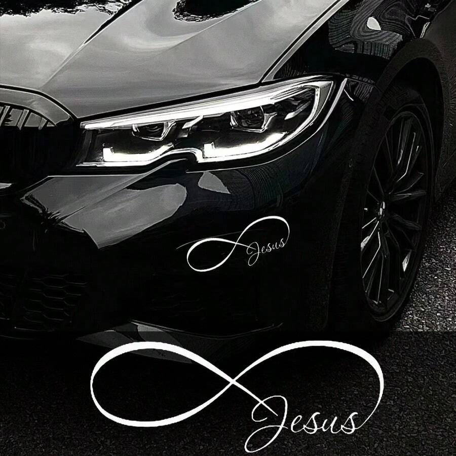 1PC Infinity Jesus Symbol Decal Add A Fun Touch To Your Car, Truck ...