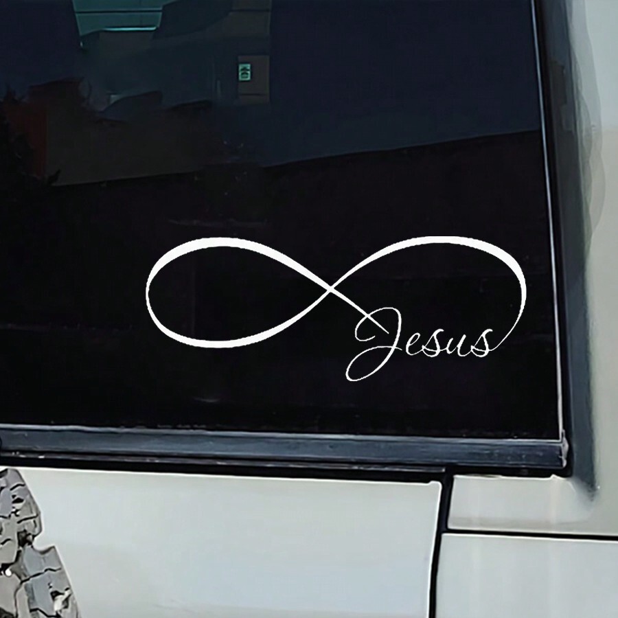 1PC Infinity Jesus Symbol Decal Add A Fun Touch To Your Car, Truck ...