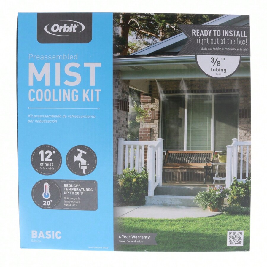 Orbit Preassembled Mist Cooling Kit Outdoor Patio Pool 6 Nozzles 10 ...