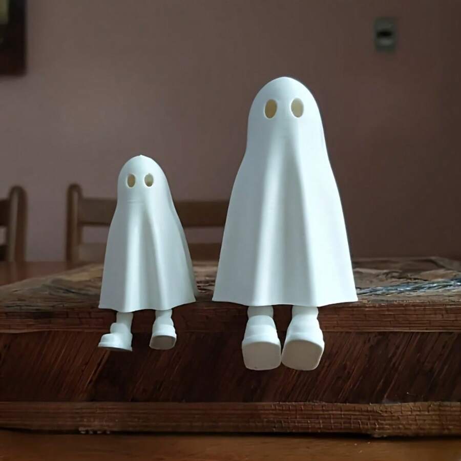 Halloween Decoration 1pc 3D Printed Standing Ghost Statue, Halloween ...