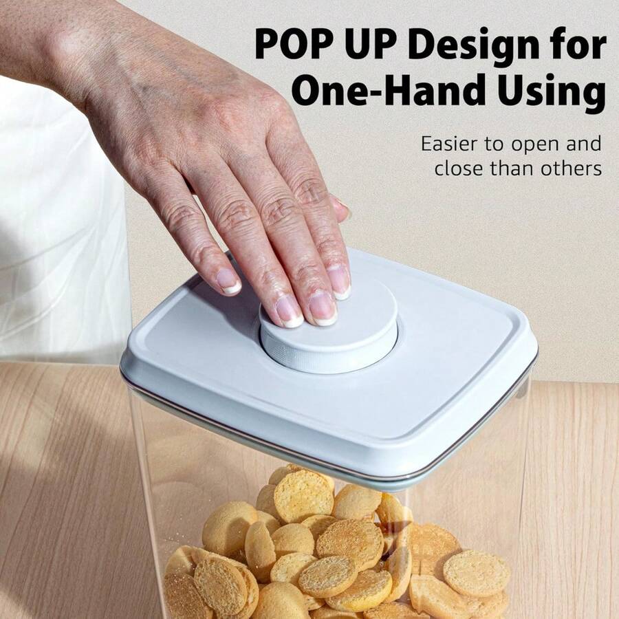 Pop Container Sets, 8-Piece Airtight Food Storage Containers, Air Tight ...