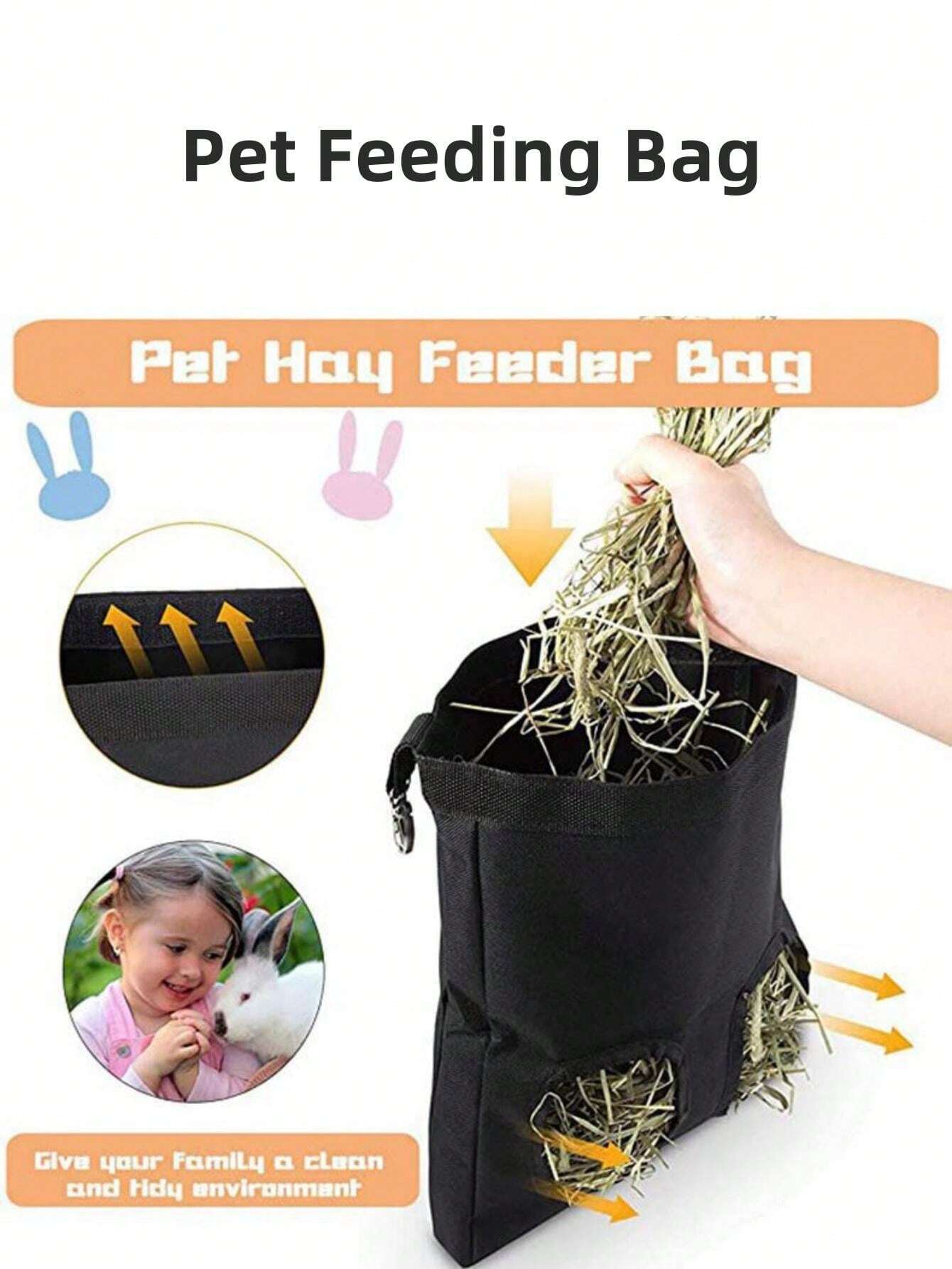 Pet Feeding Bags Hay Feeder Hanging Feeding Feed Bag Feeding Bags For ...