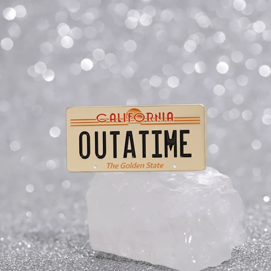 Personalized Billboard Shape, Time Travel License Plate Badge: A ...