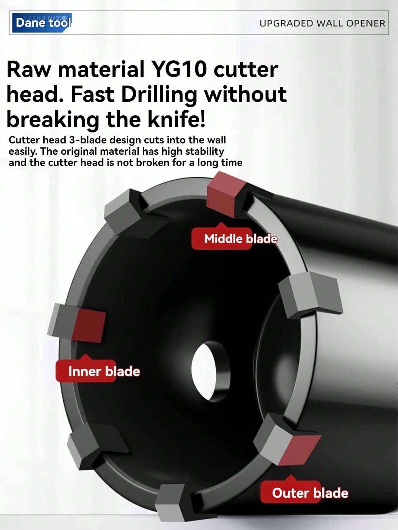 DAIEN Broca para abrir agujeros en la pared, broca para taladro de ...