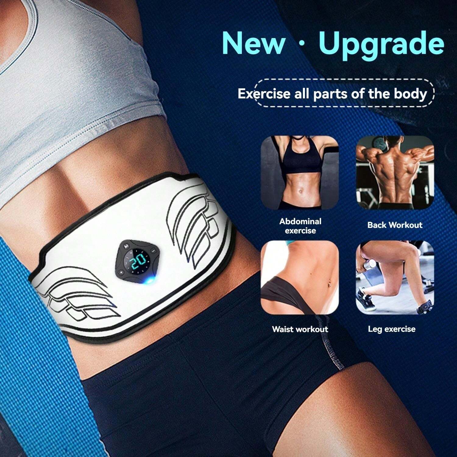 Estimulador de ABS MZ Estimulador Muscular Eletrônico, Estimulador de ...