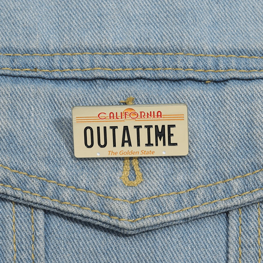 Personalized Billboard Shape, Time Travel License Plate Badge: A ...