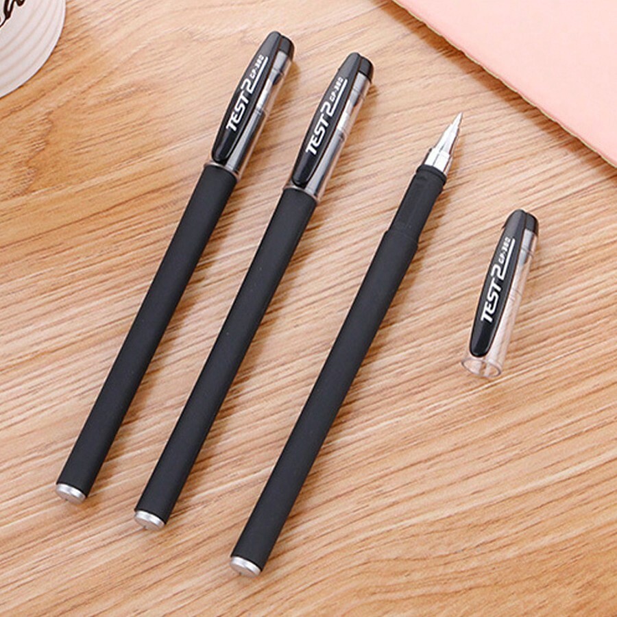 10 Black Neutral Pens 0.5mm Business Signature Pen, Office Students ...