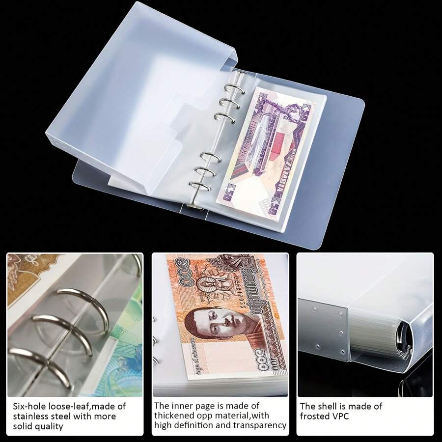Portable 100 Banknotes Bag, Coin Collection Book Small Commemorative ...