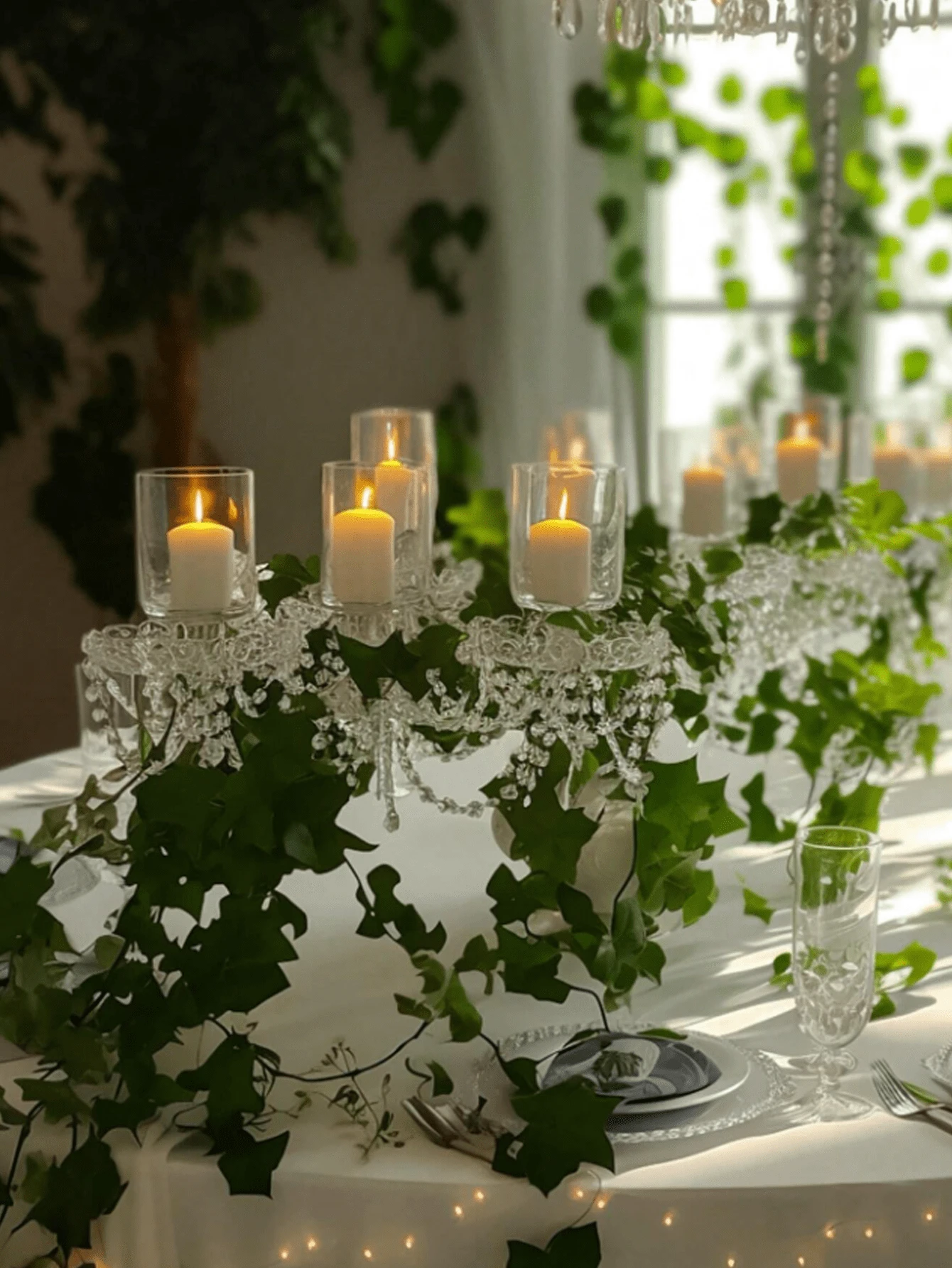 1pc Green Artificial Ivy Vines Artificial Plant Greenery Garland Fake ...