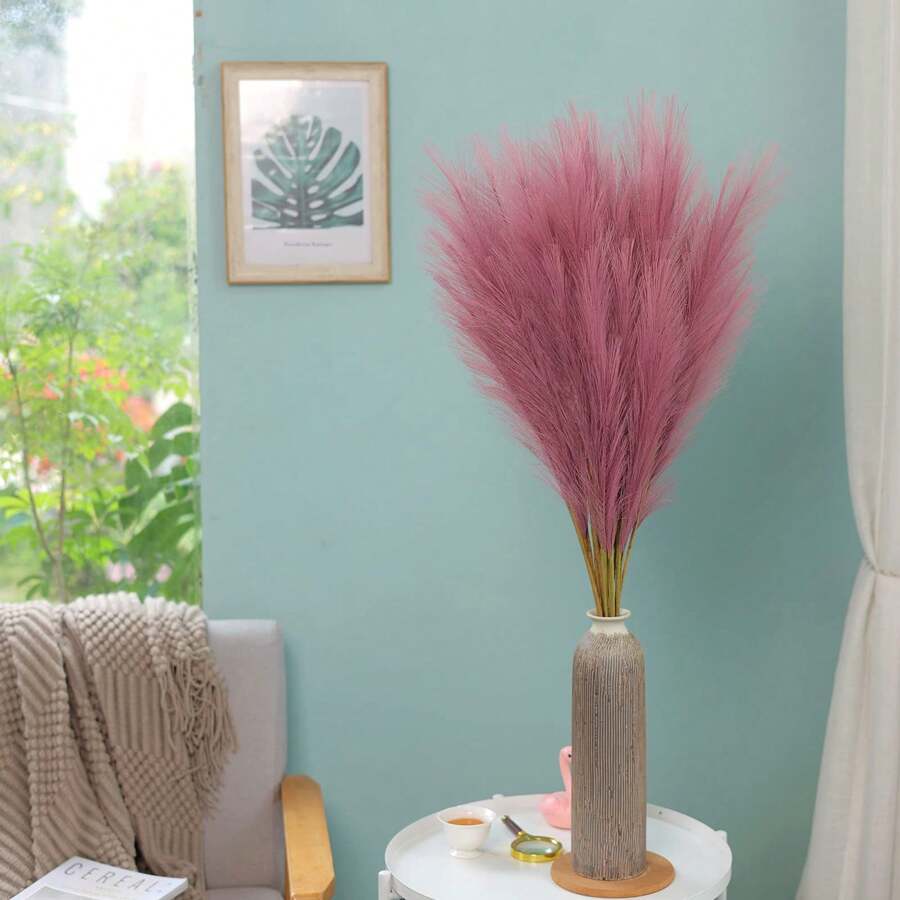 5/10/20pcs Of Artificial Reeds, 55cm/21.65 Inch High Plush Artificial ...