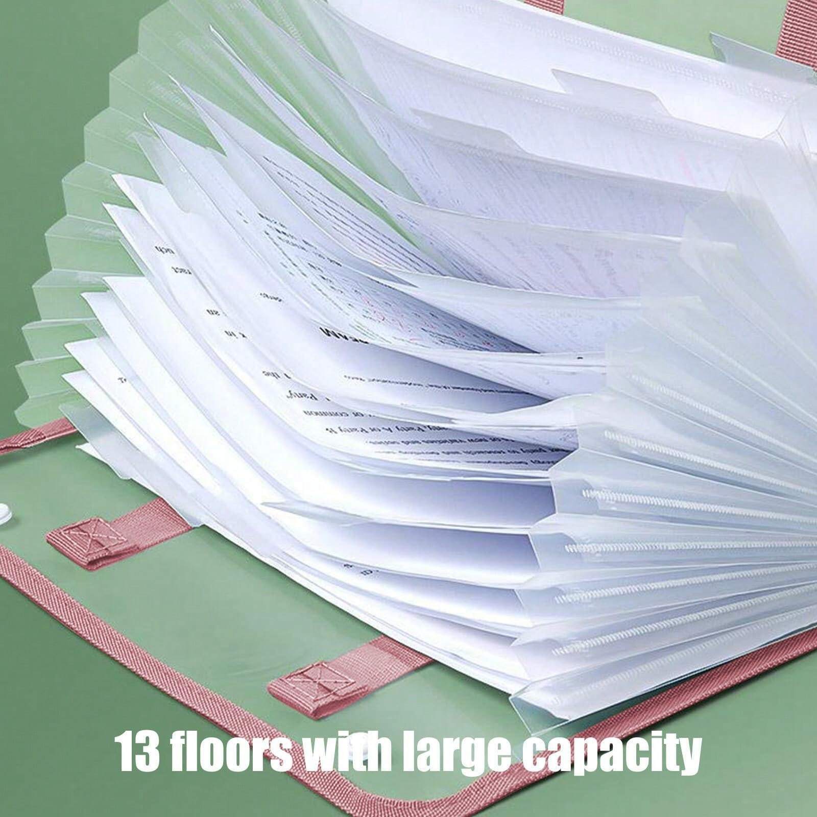 Document Organizer Folio, Important Document Binder, Accordion File ...