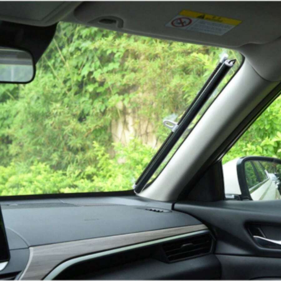1pc Retractable Car Sun Shade, Suction Cup Windshield Sun Visor, Roller ...