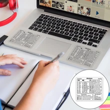 2 pièces Autocollant de raccourci clavier de référence pour PC Windows ...